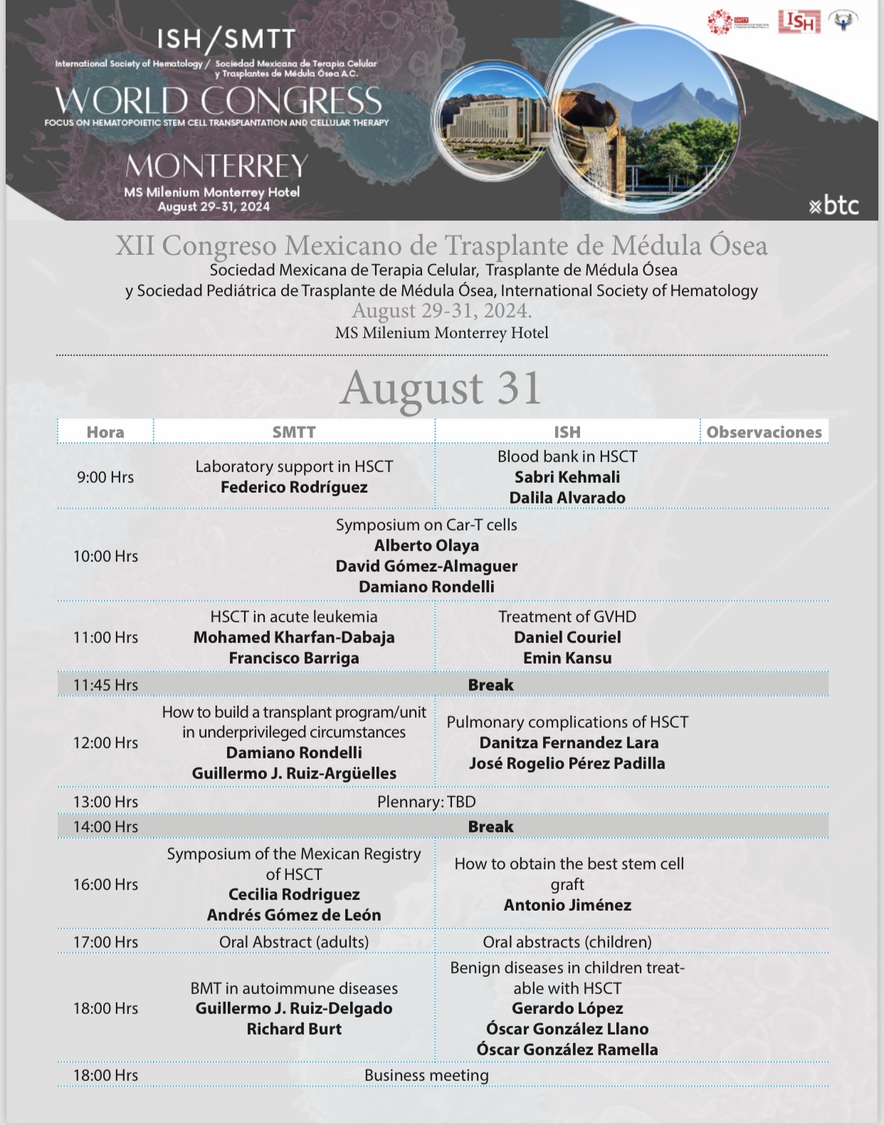 International Society of Hematology | ISH /SMTT WORLD CONGRESS 2024 ...